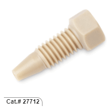 My fitting nut has broken off in the end of my LC column. What to do ...